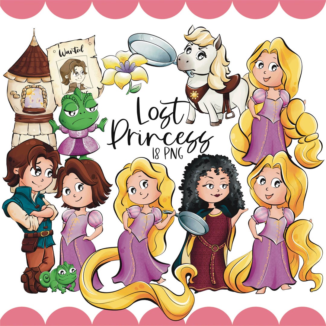 Lost Princess Clipart Graphics | Digital Illustration | Doodle ...