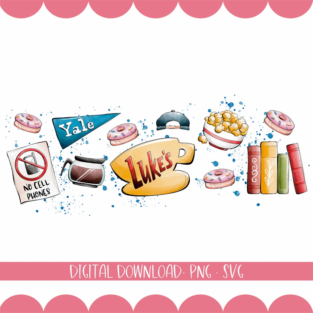 Gilmore Girls Clipart Graphics 300 Dpi Digital Illustration Commercial
