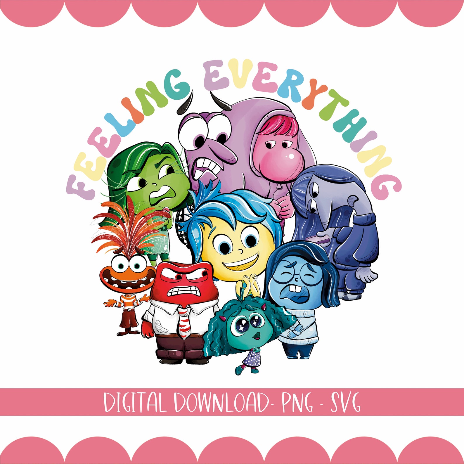 Feeling Everything Clipart Graphics | 300 Dpi Digital Illustration ...