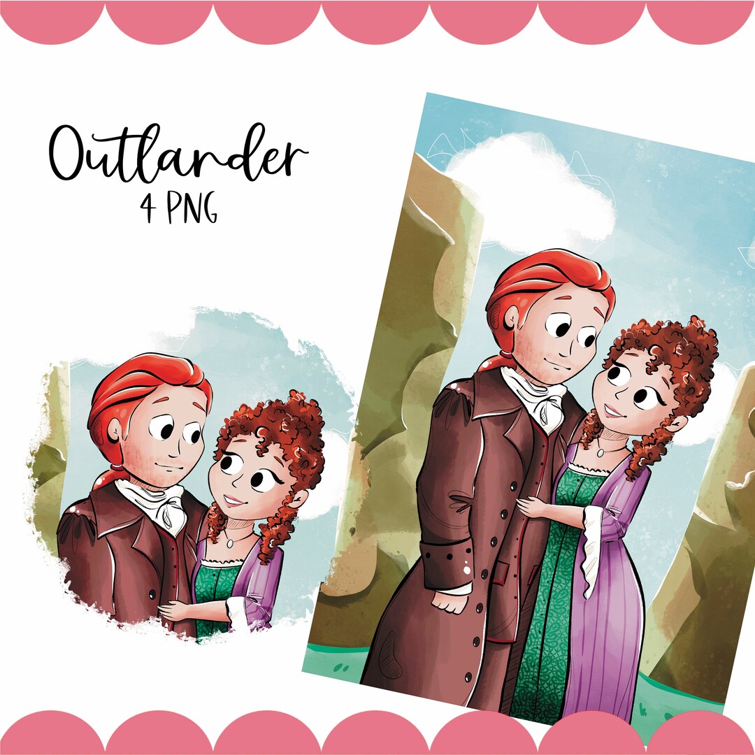 Outlander Characters Clipart 300 Dpi Digital Illustration Commercial ...
