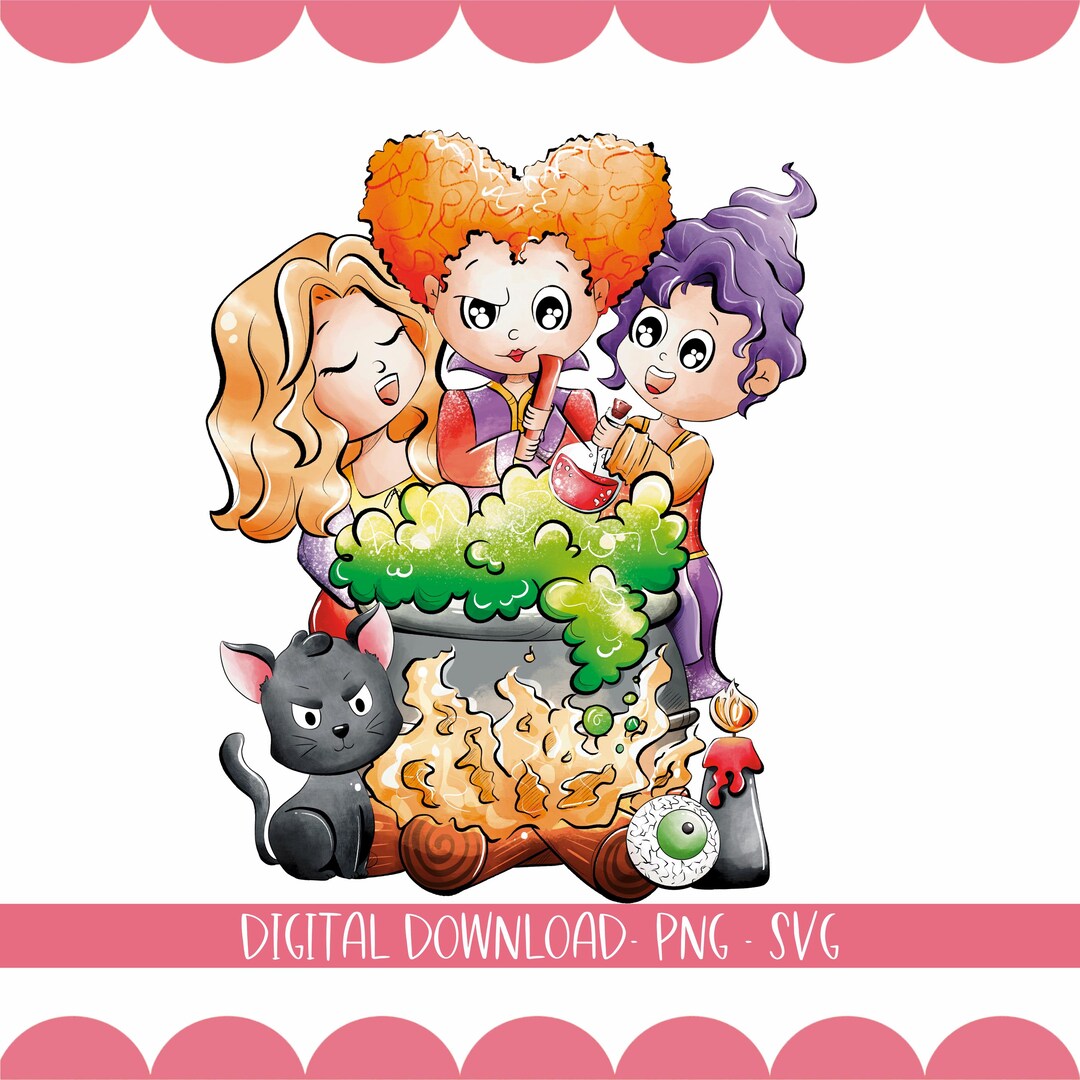 Hocus Pocus Clipart Graphics | 300 Dpi Digital Illustration ...