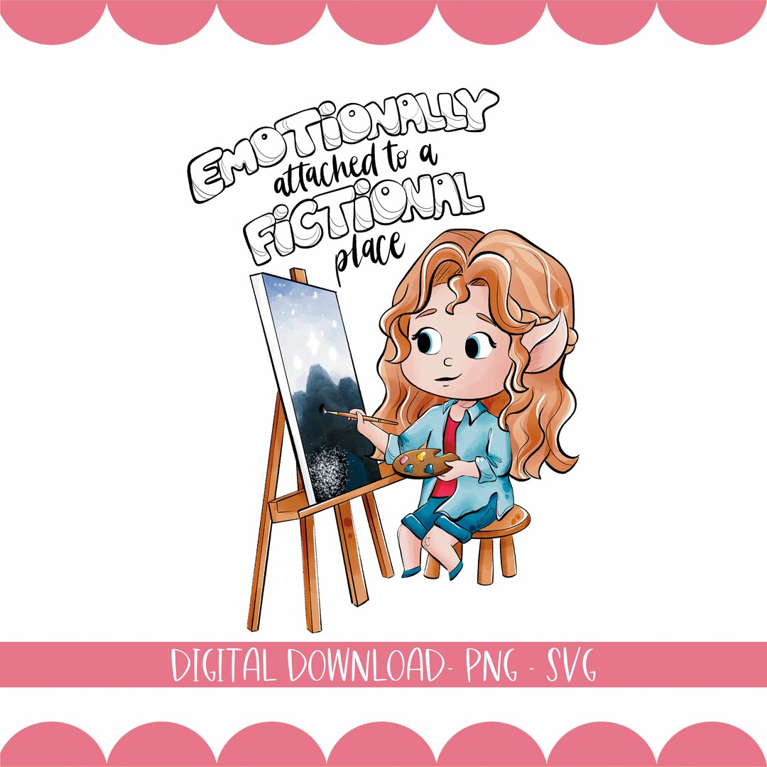 Romantasy Book Club Clipart Graphics 300 Dpi Digital Illustration ...