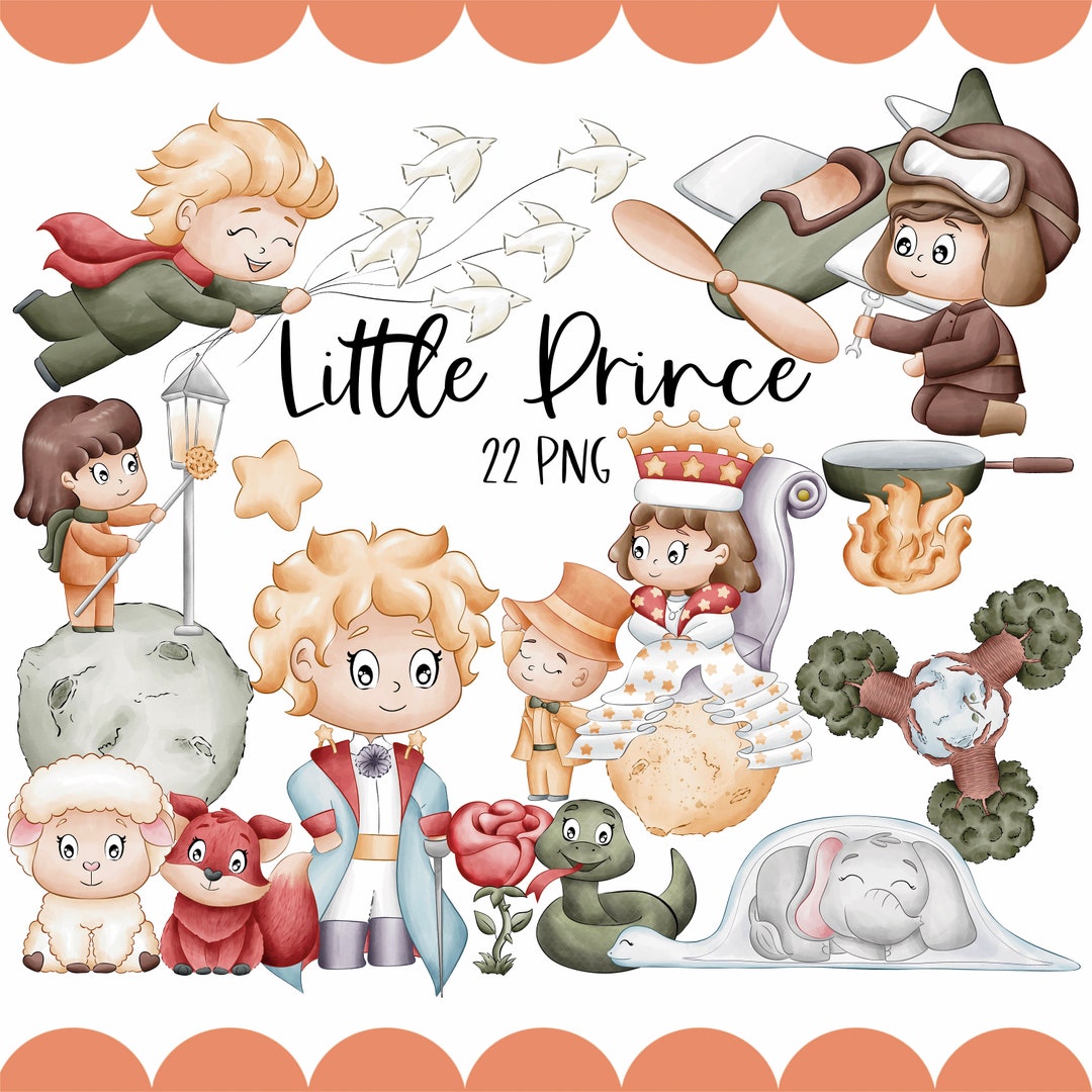 Little Prince Inspired Clipart Graphics | Digital Illustration ...