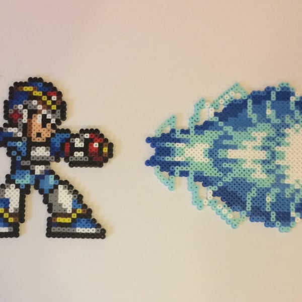 BlueBomberPixelArt - Etsy