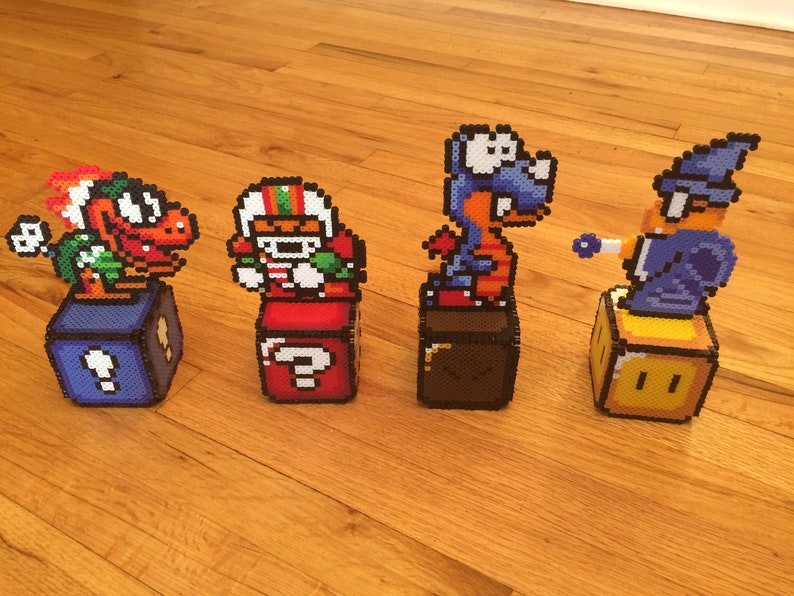 Super Mario World Perler 3D Coin Banks - Etsy