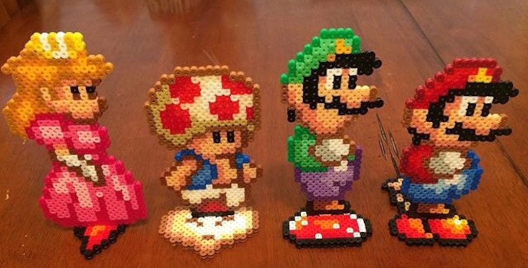 Super Mario 2 Stand up Fuse Bead Characters - Etsy