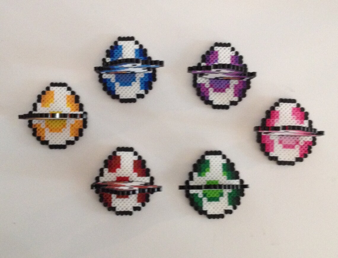 Super Mario Stand up Perler Baby Yoshis - Etsy