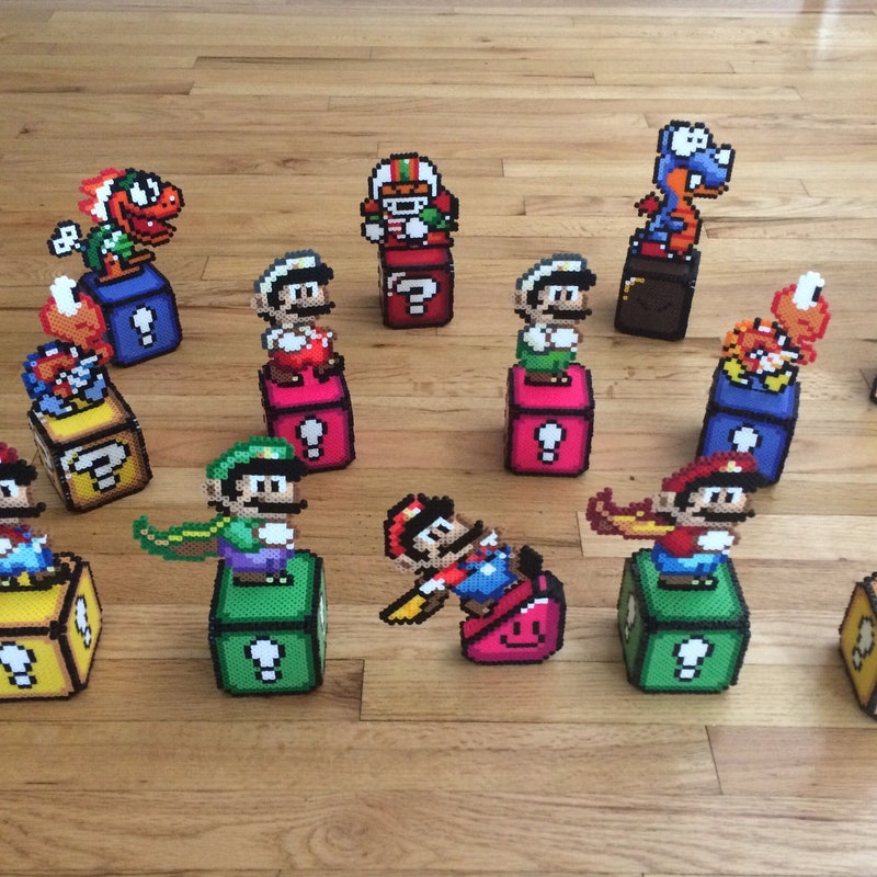 Perler Mario - Etsy