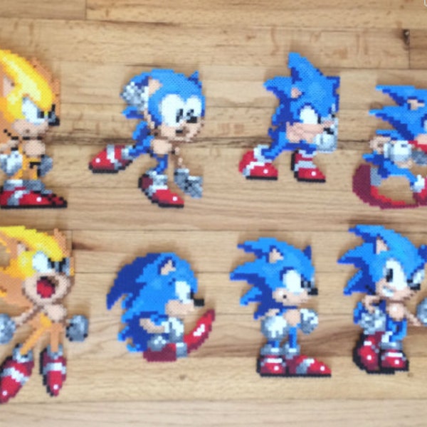 Sonic Perler Bead Pattern - Etsy