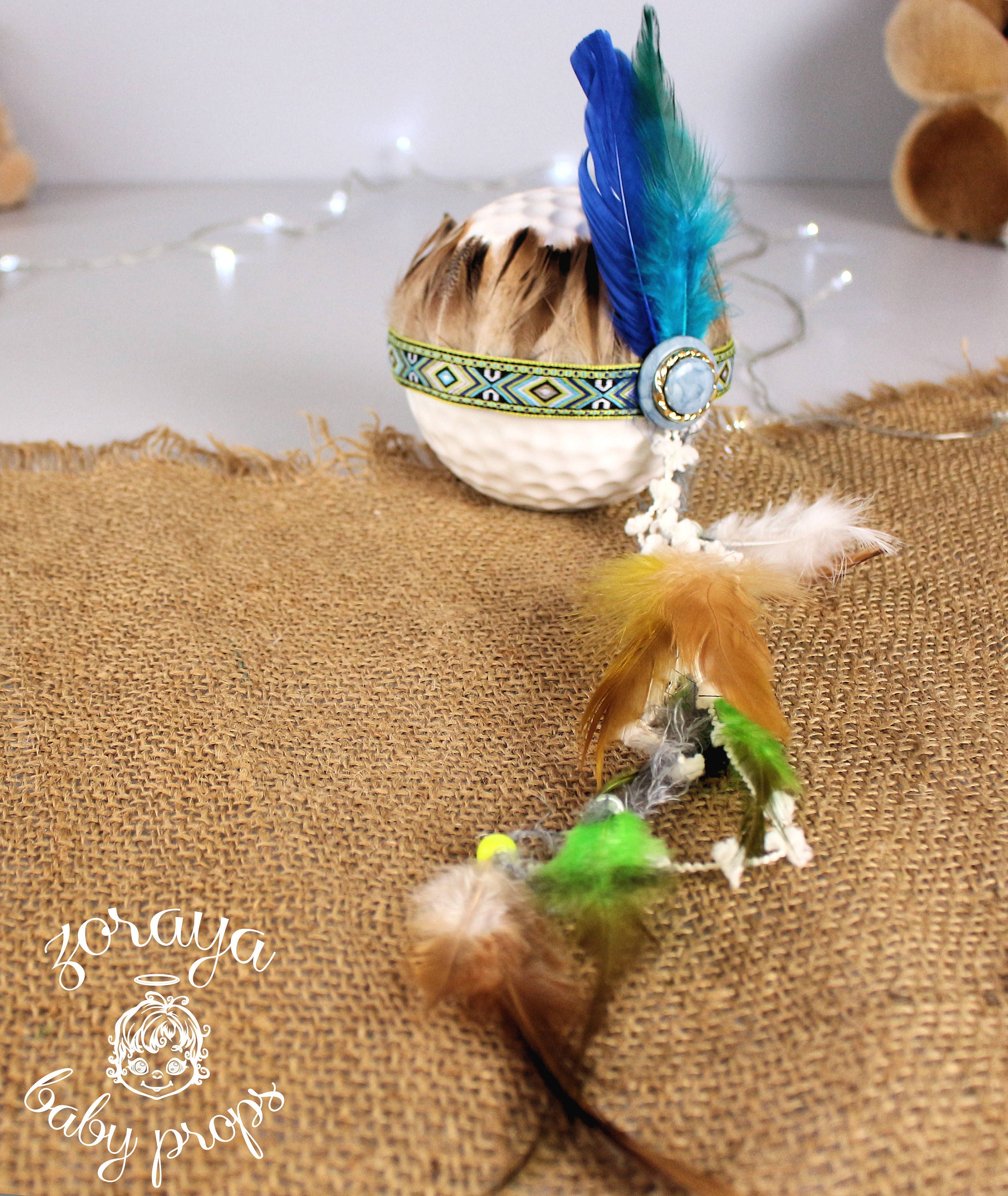 Native American Indian Inspired Props Feathers Crown Newborn - Etsy
