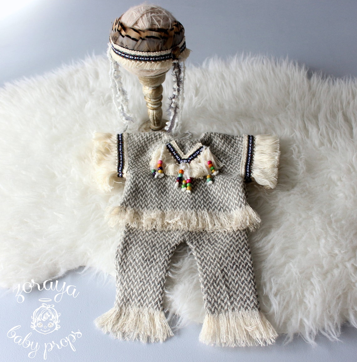 Native American Indian Inspired Props Feathers Crown Newborn - Etsy