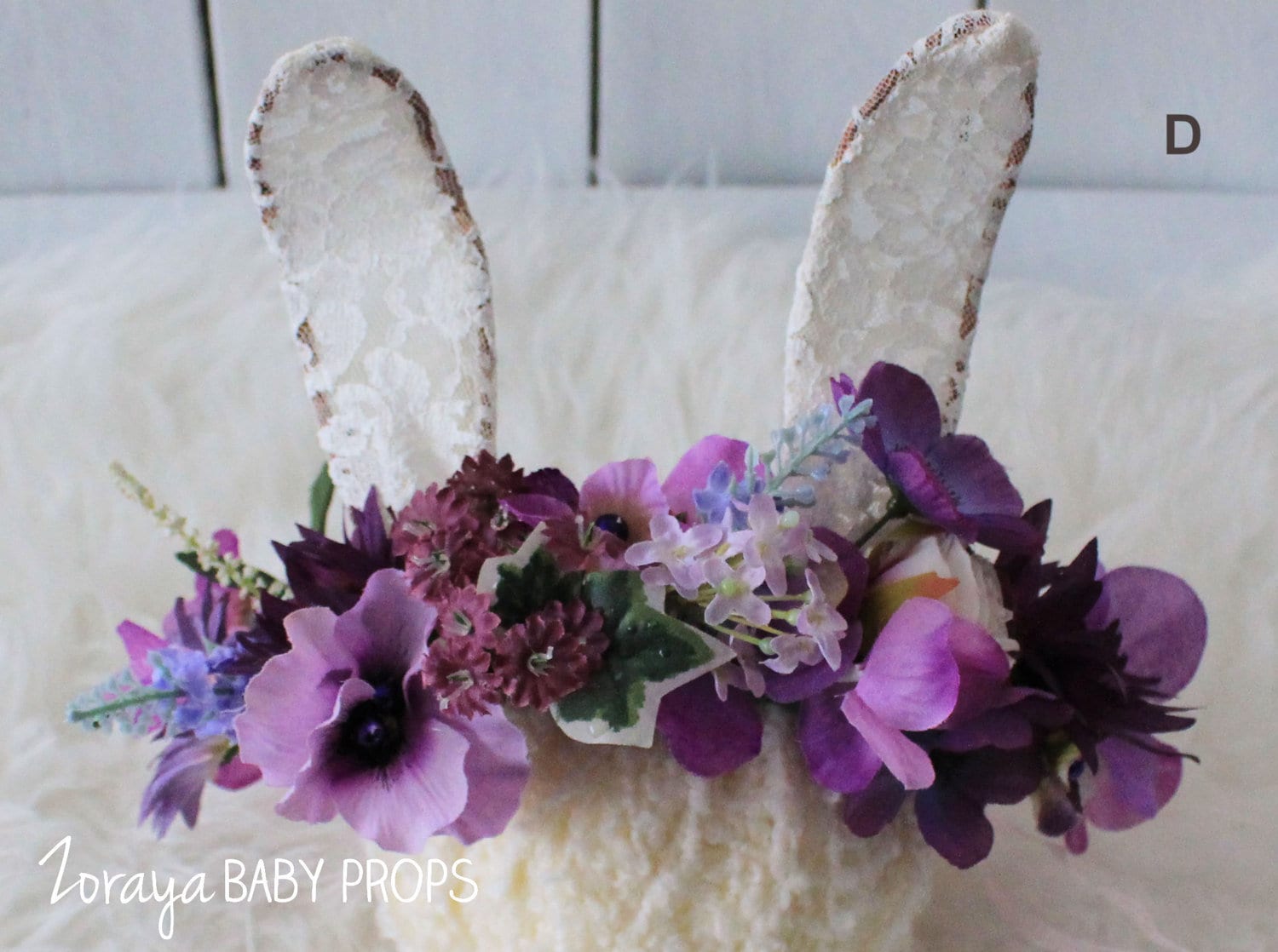 Flower Crown Bunny Flower Crownsboho Props Cream Pink - Etsy Canada
