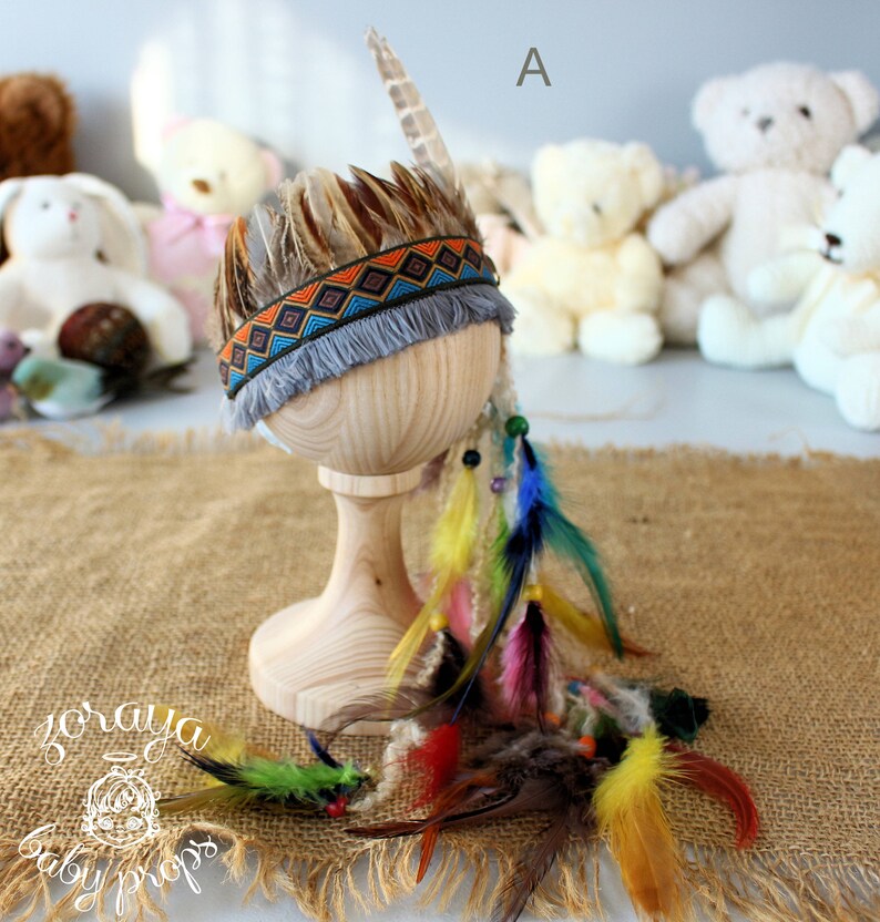 Native American Indian Inspired Props Feather Crowns | Etsy