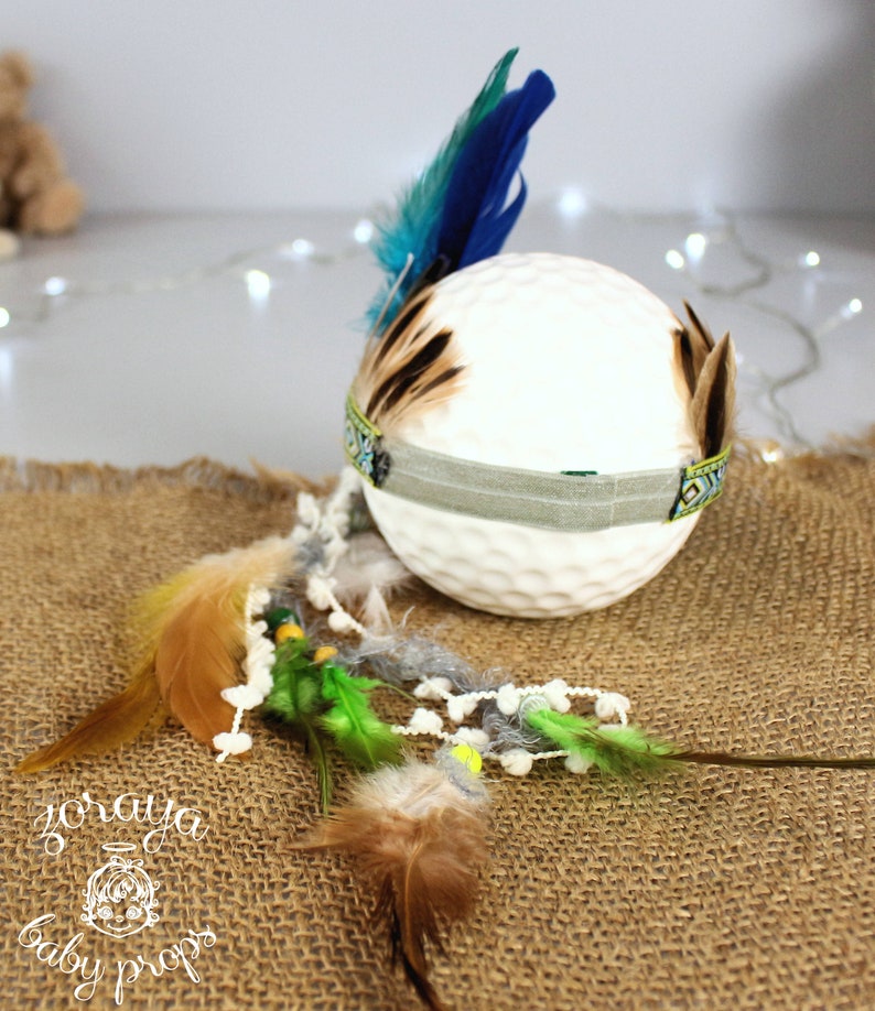 Native American Indian Inspired Props Feathers Crown Newborn - Etsy