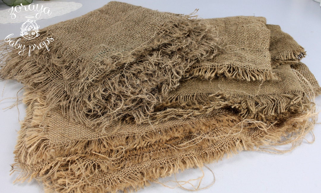 Burlap Blankets, Rustic Newborn Photo Props, Burlap Layering ...