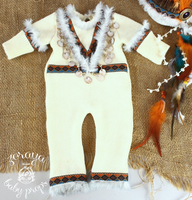 Native American Indian Inspired Props Feathers Crown Newborn | Etsy