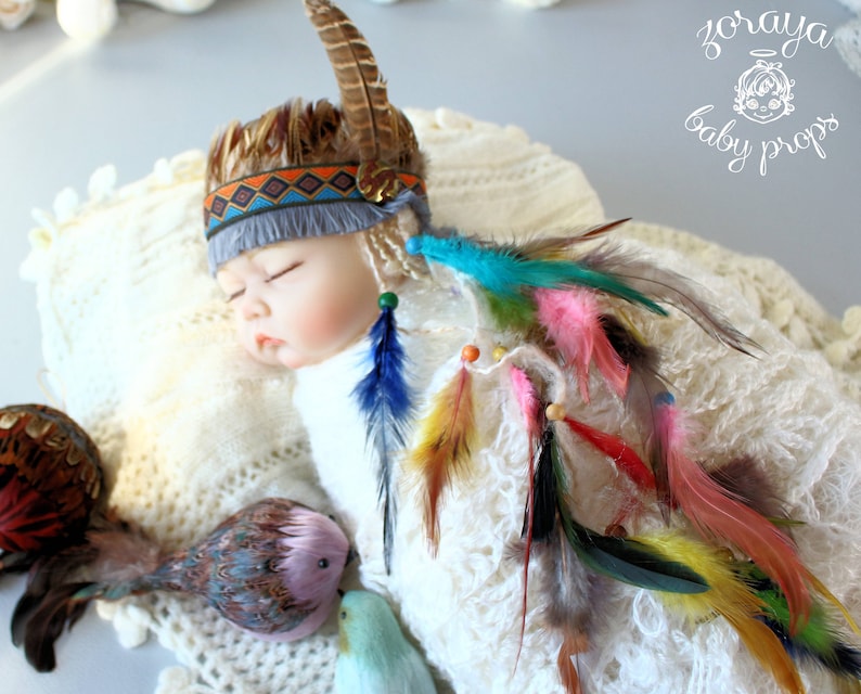 Native American Indian Inspired Props Feather Crowns | Etsy