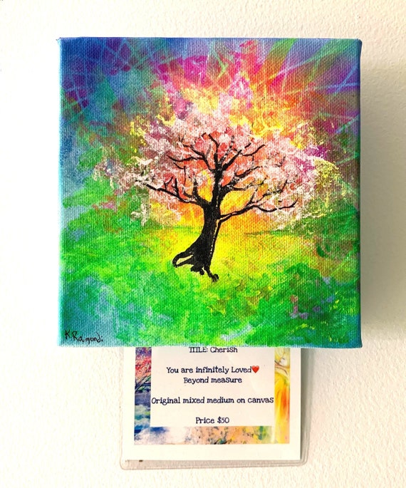 Cherish original Fine Art Spring Blossom Tree - Etsy