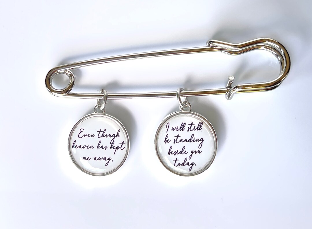 Memorial Photo Lapel Pin Has 2 Personalized Messages on the Front of ...