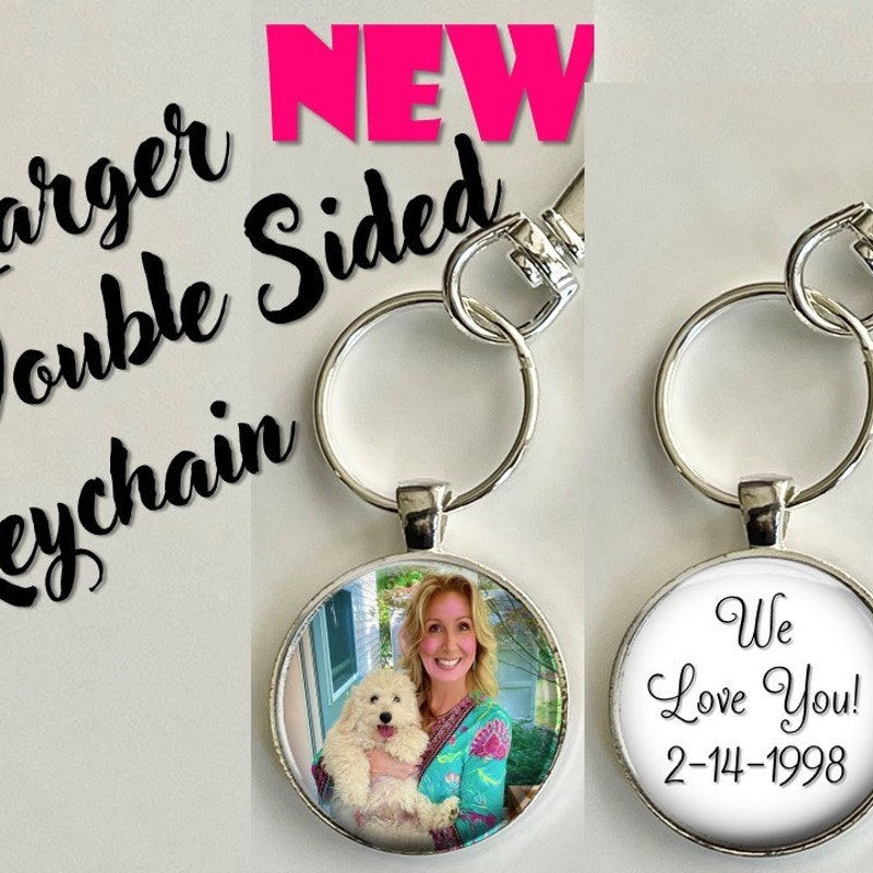 Two Sides Photo Keyring - Etsy