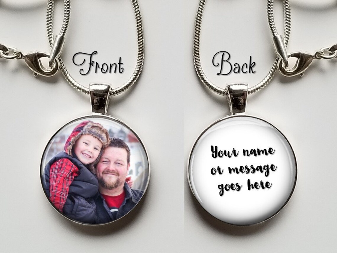 Picture Necklace Pendant Personalized Photo Necklace Custom - Etsy