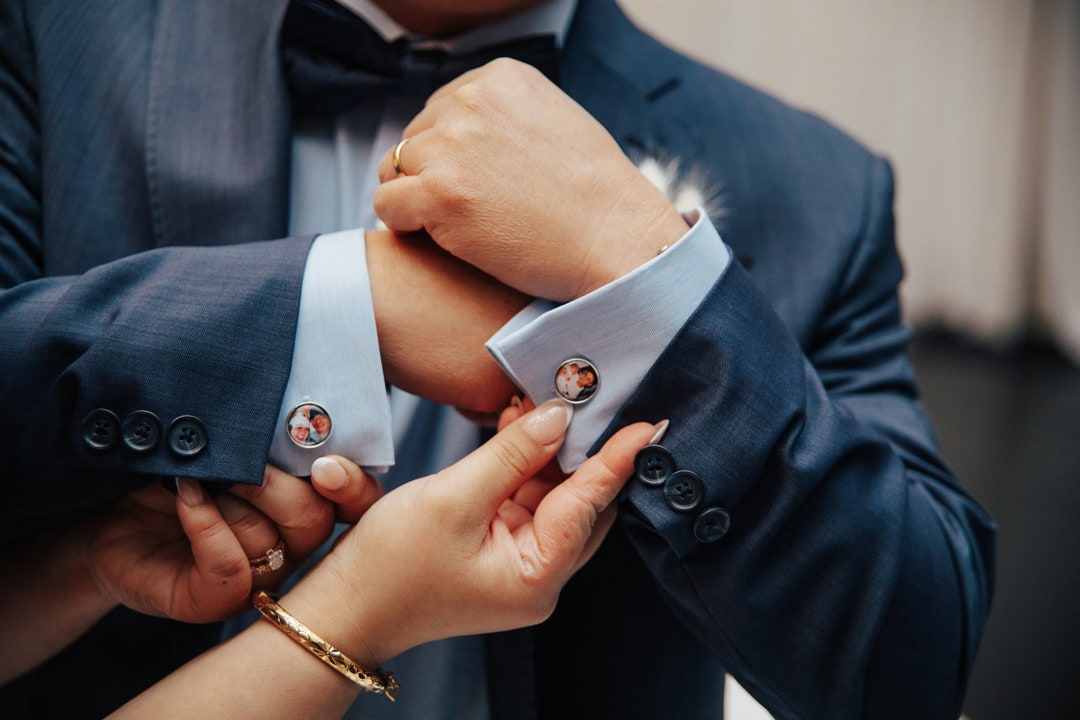 Photo Cufflinks - Men's Gift We Put Your Custom Picture Into Cufflinks ...