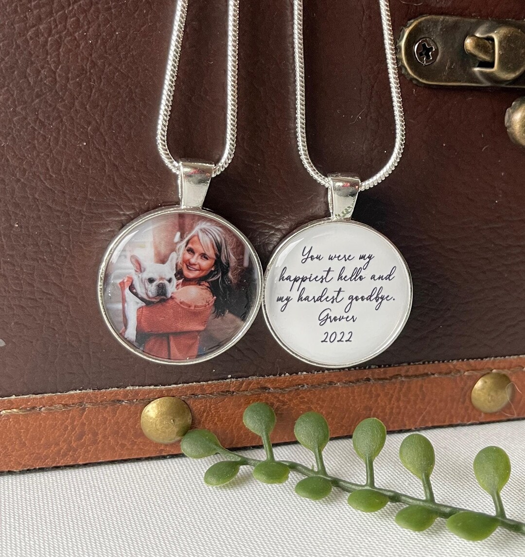 Necklace Pendant - Personalized Dog Photo Necklace- Custom Pet Picture ...