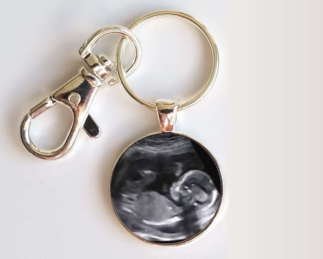 Ultrasound Keychain for New Daddy - Custom Baby Ultrasound Sonogram ...