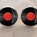 Vinyl Cufflinks DJ Gift - Vinyl Record Cufflinks DJ Cufflinks Red Label ...