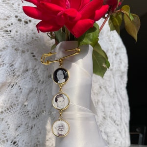 Gold Bridal Bouquet Photo Charms Dangle Set With Multiple Pictures on ...