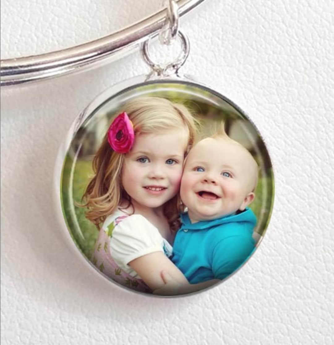 Photo Charm Custom Picture Charm With Choice of Clasp Sterling Silver ...