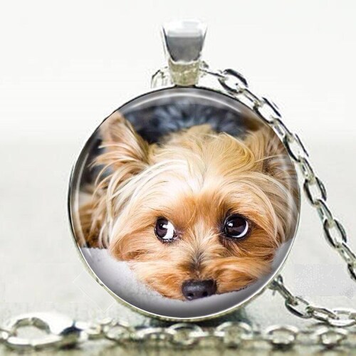 Yorkie Art Pendant Yorkie Necklace Puppy Pendant Dog - Etsy