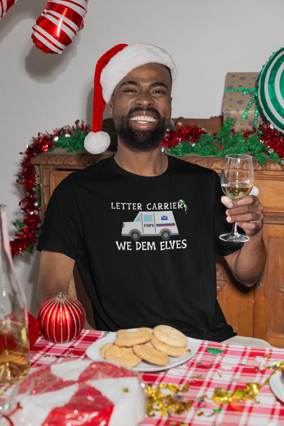 USPS Letter Carrier We Dem Elves Unisex T-shirt, Mailman Tee, Postal ...