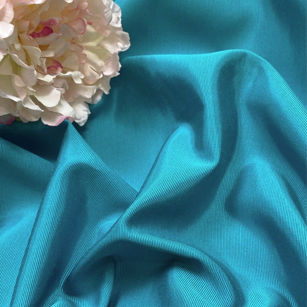 Peacock Blue Fabric - Etsy