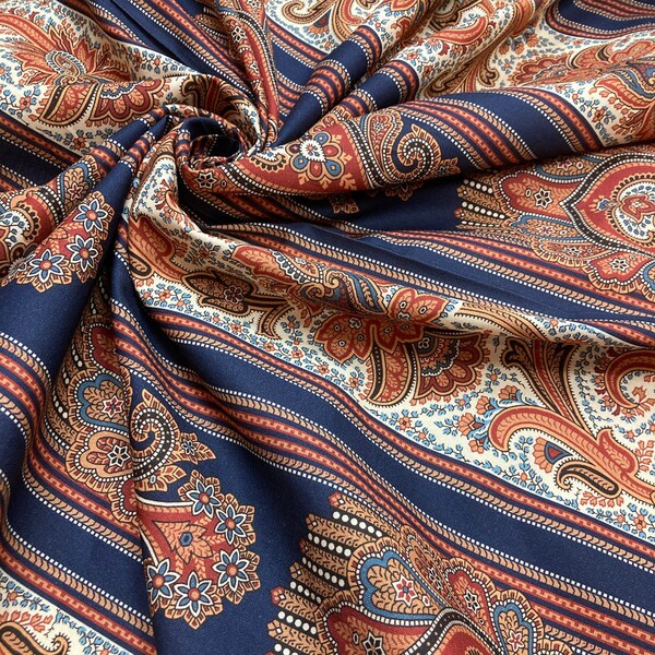 Paisley Fabric - Etsy