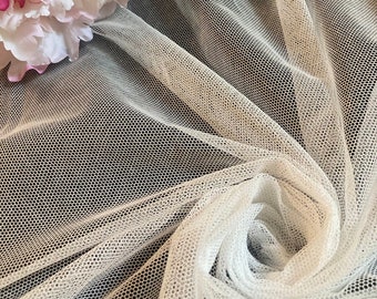 Katie WHITE English Netting Fabric by the Yard 10067 - Etsy