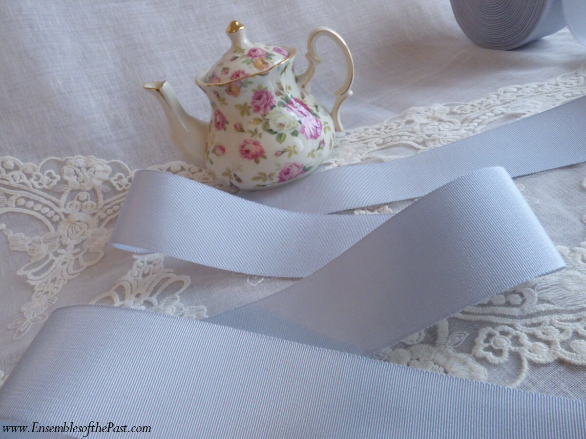2 Wide Pale Blue Belting Ribbon to Fit the - Etsy