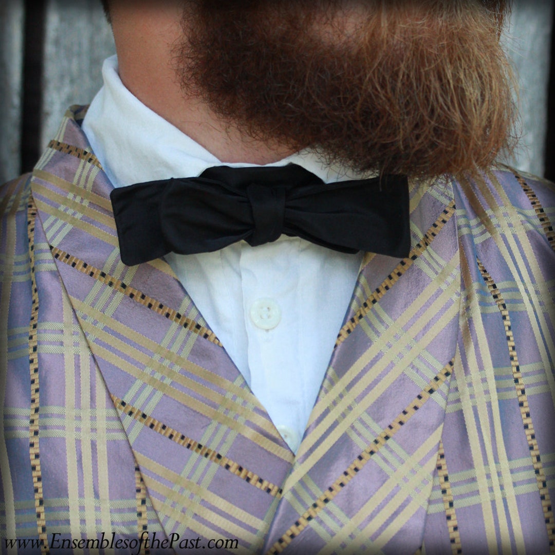 Men's Narrow 19th Century Cravat - 100% Silk - in Stock & Ready to Ship ...