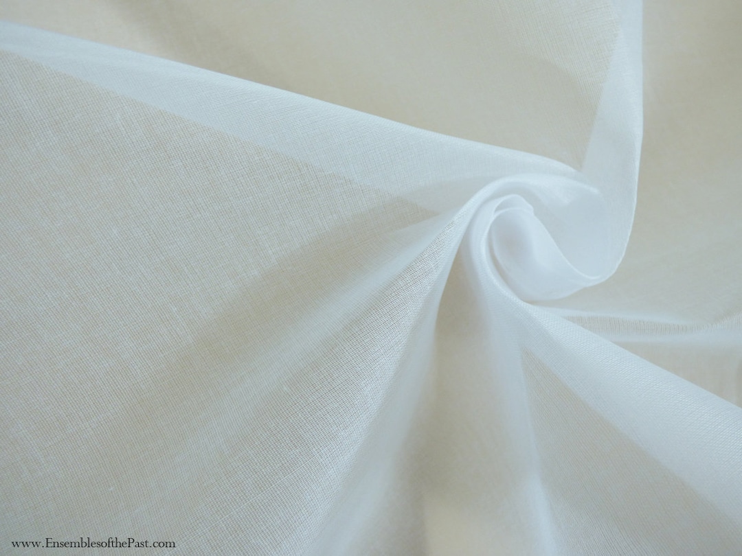 Italian Organdy Fabric - Cotton Organdy - White Italian Organdy - White ...