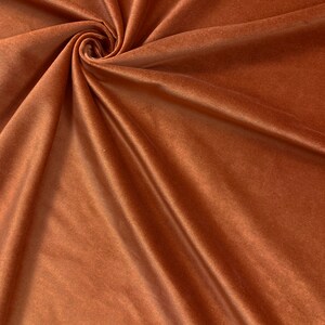 Cotton Velveteen - Solid Terra Cotta Orange - Orange Velveteen Fabric ...