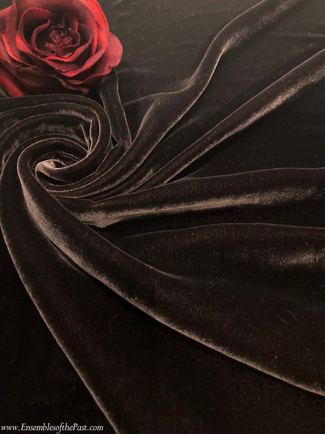 Silk Velvet - Stunning Solid Chocolate Brown Silk Velvet - Silk/rayon ...