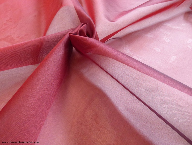 Silk Organza Fabric - Sheer Solid Red - Bright Royal Red - Vibrant Red ...