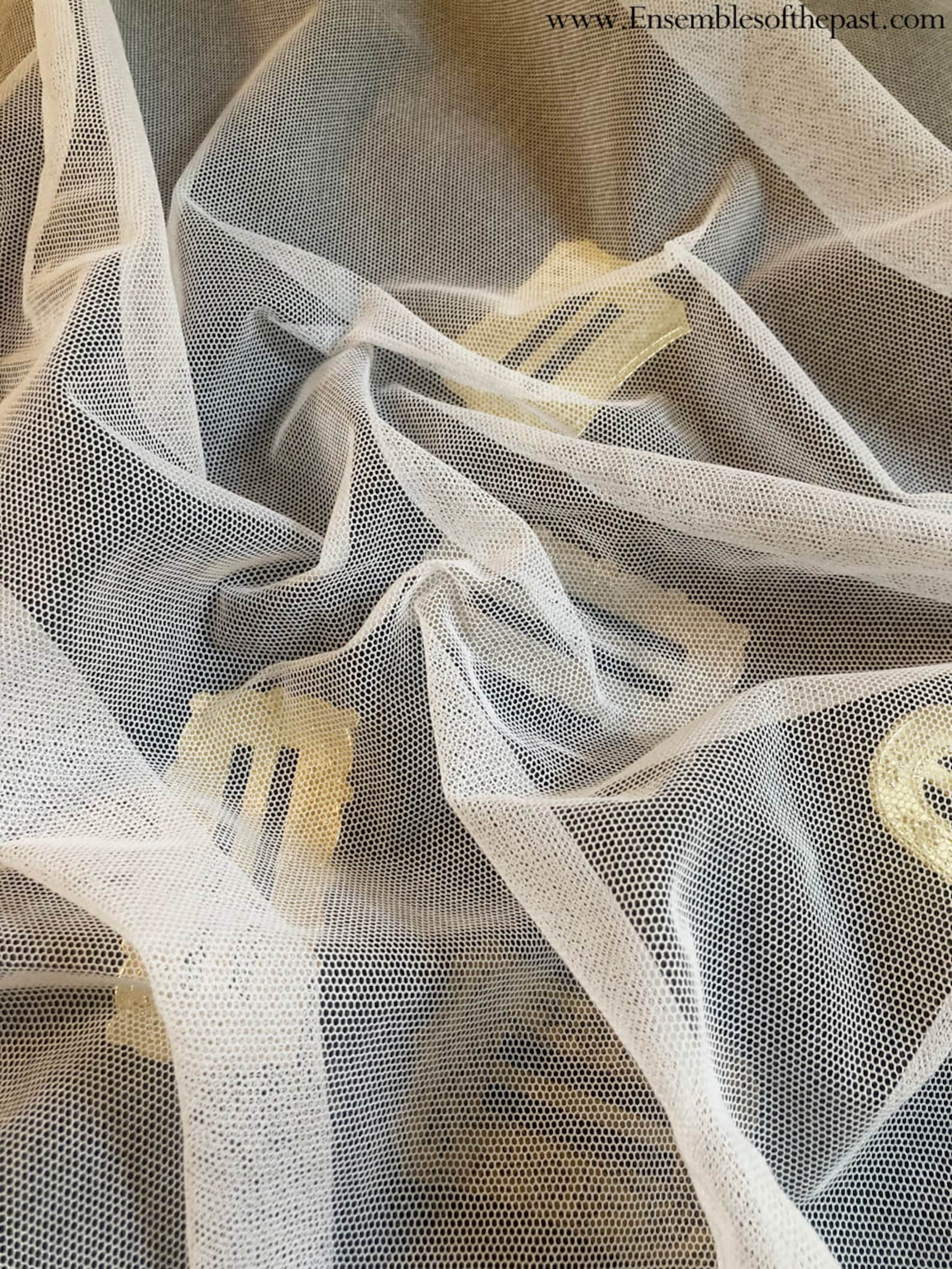 Fine White English Cotton Bobbinet Cotton Tulle English - Etsy