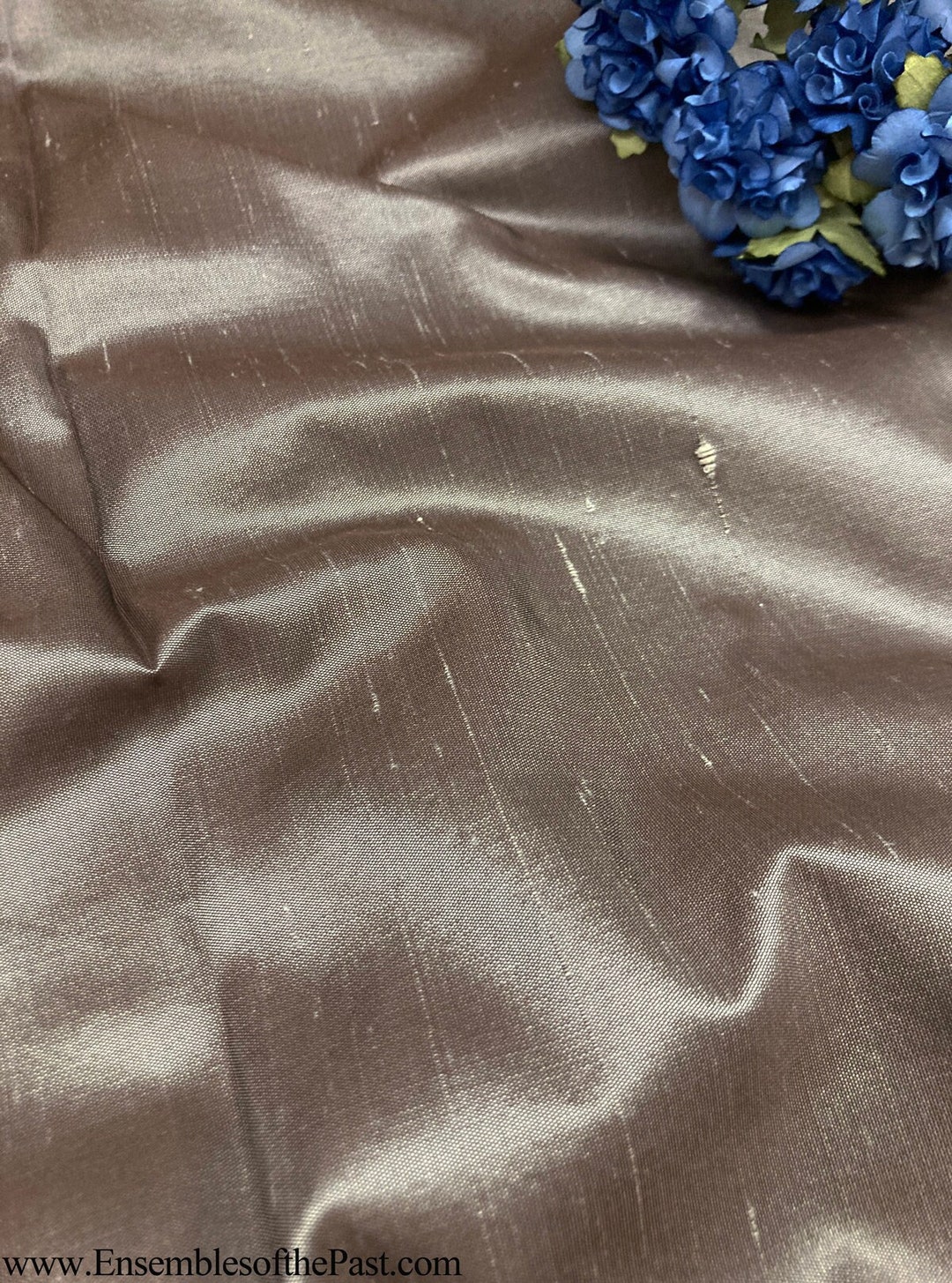 Silk Shantung Fabric - Grey Lavender Solid - Grey Silk With a Lavender ...