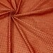 Eyelet Silk Fabric in Rust Red - Silk Shantung With Machined Eyelets ...
