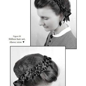 Mid-19th Century Silk Ribbon Hair Net Kit - All Materials and Complete ...
