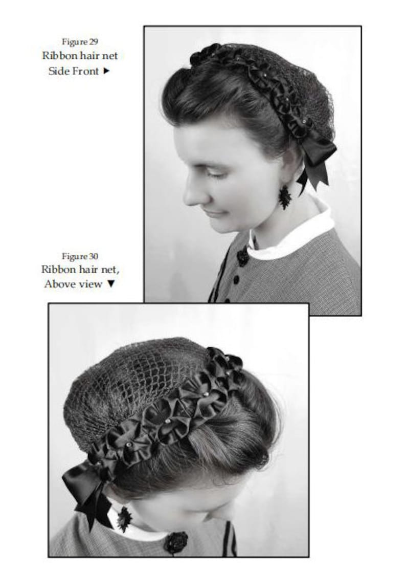 Mid-19th Century Silk Ribbon Hair Net Kit - All Materials and Complete ...