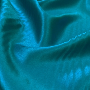 Pacific Ocean Green Silk Satin Fabric - Lightweight and and Full of ...