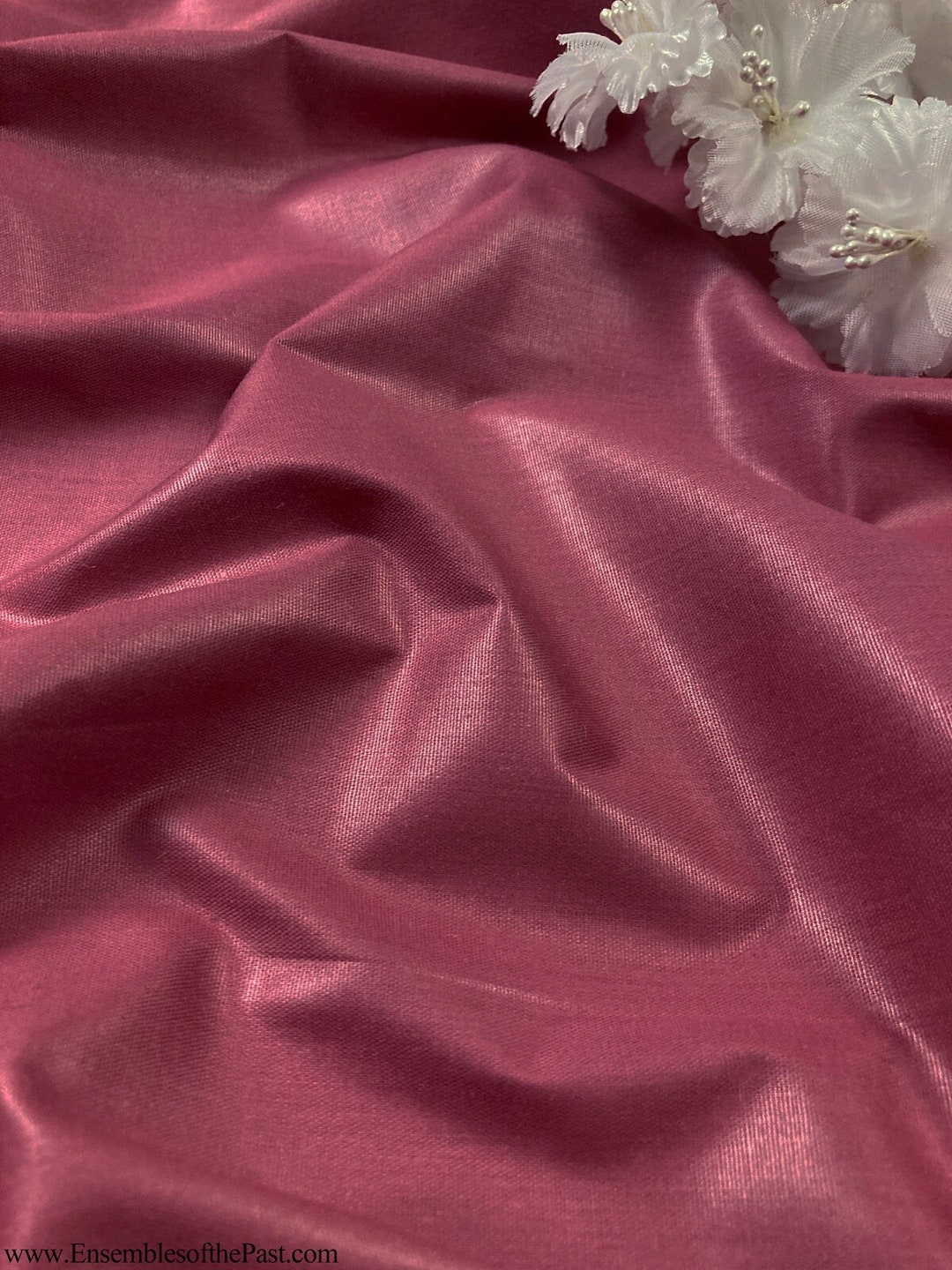 Polished Cotton Fabric - Raspberry Pink - Glazed Cotton - 100% Cotton ...