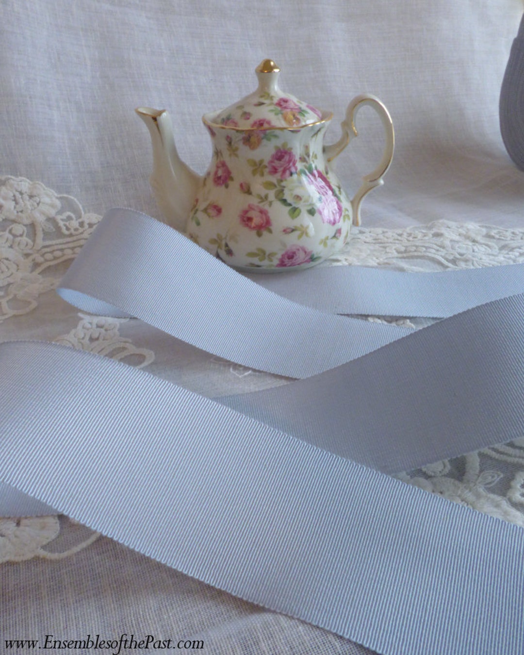 2 Wide Pale Blue Belting Ribbon to Fit the - Etsy
